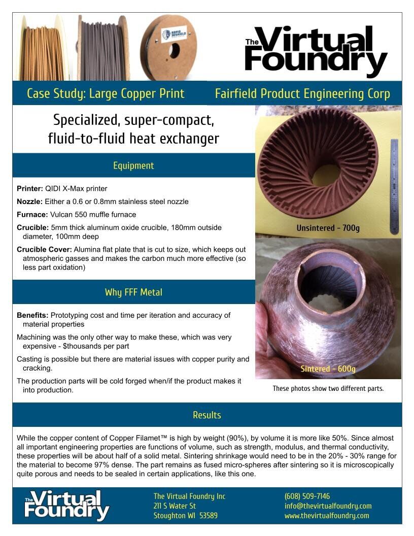 Metal 3D Printing Case Studies - The Virtual Foundry, inc.